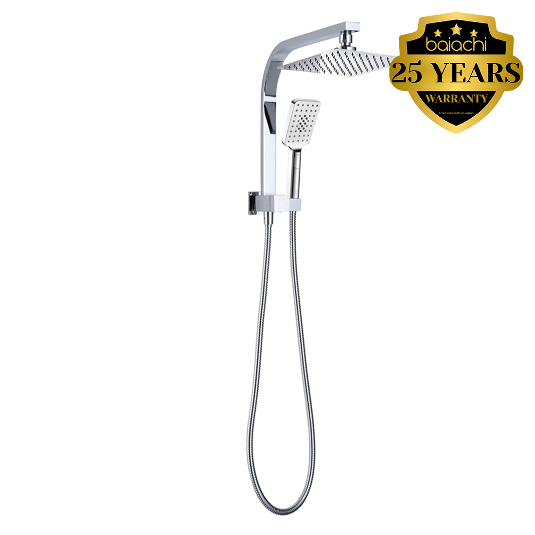 Mackenzie Square Multi Function Shower Chrome