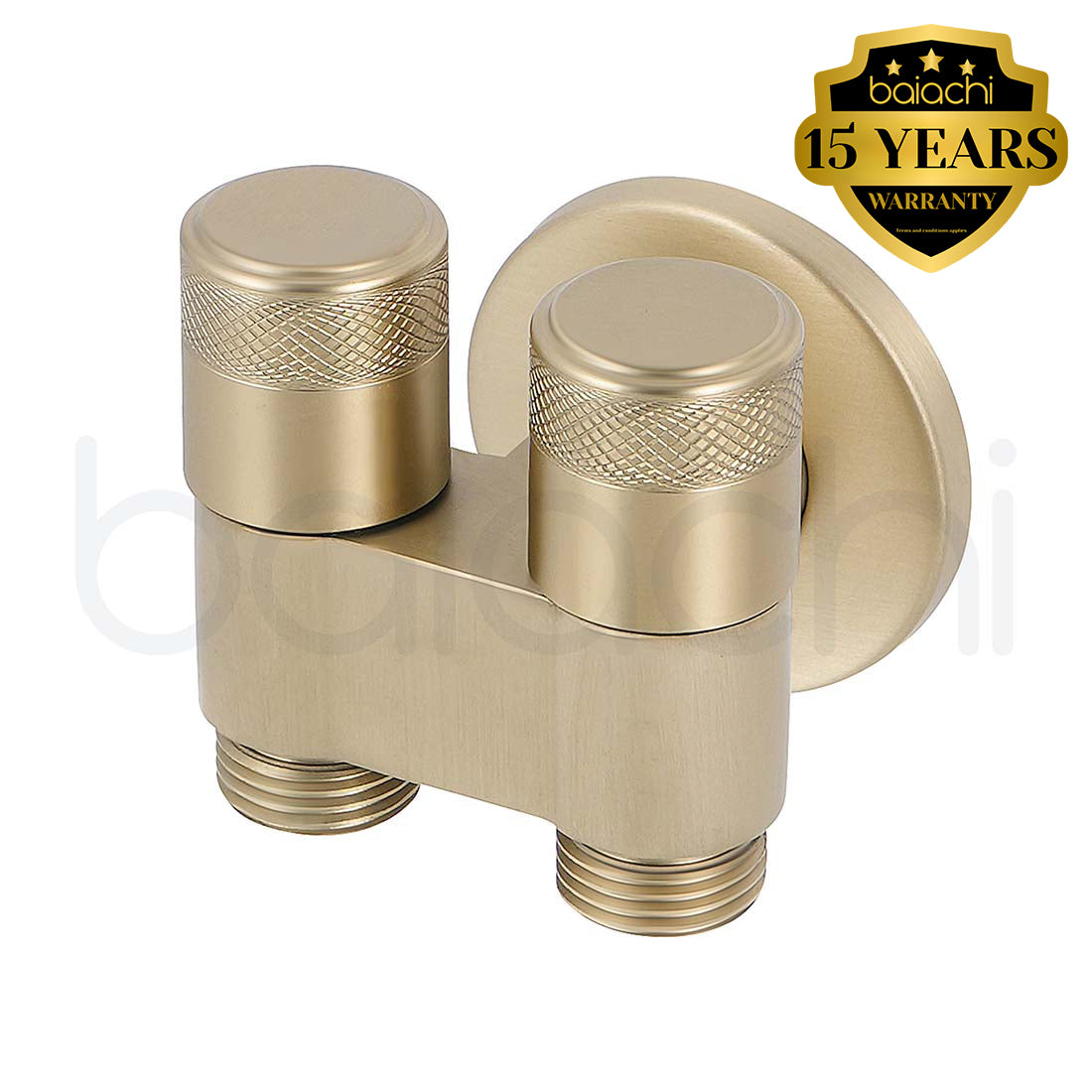 Baiachi Shattaf Twin Mini Cistern Stop Stainless Steel Quarter Turn ...