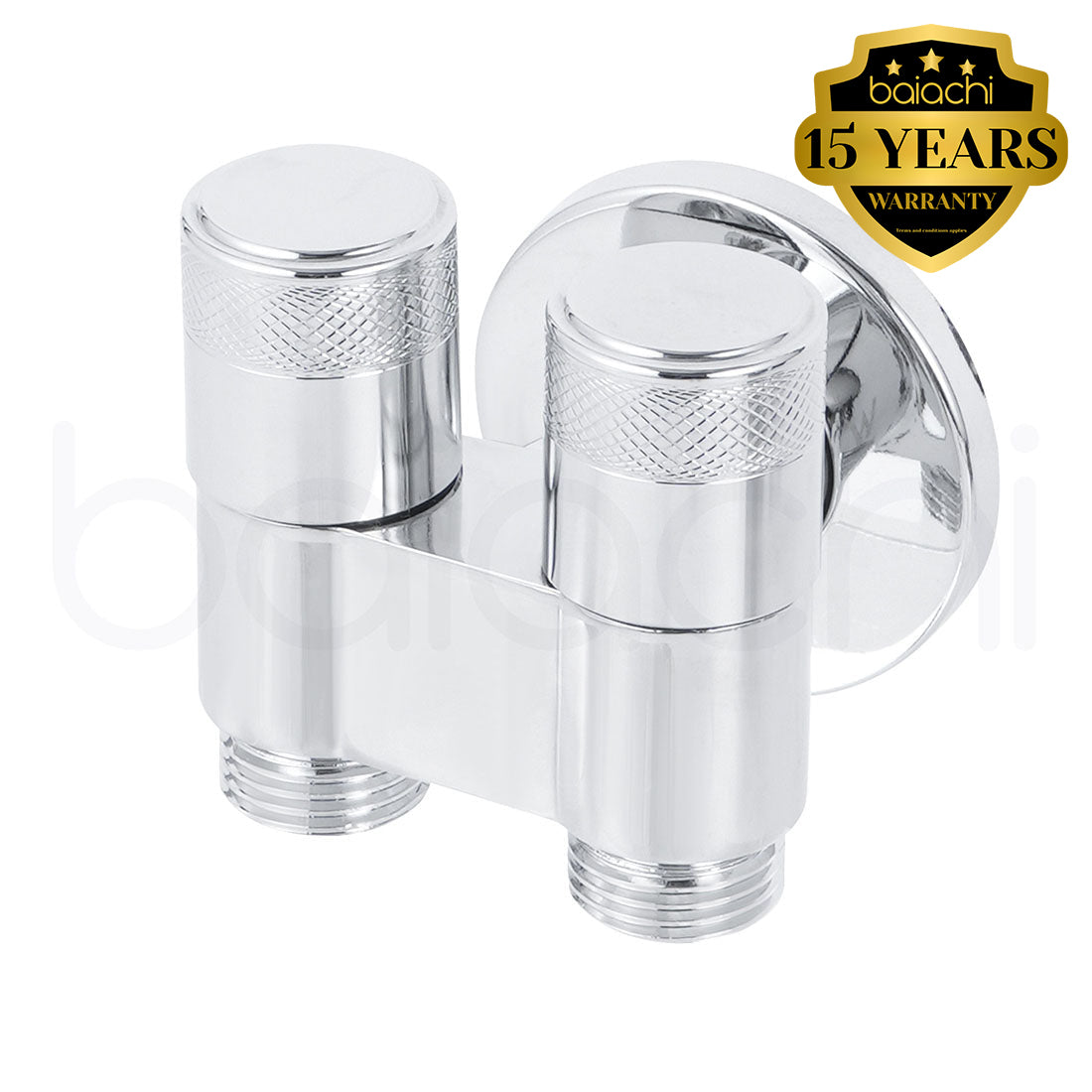 Baiachi Shattaf Twin Mini Cistern Stop Stainless Steel Quarter Turn ...
