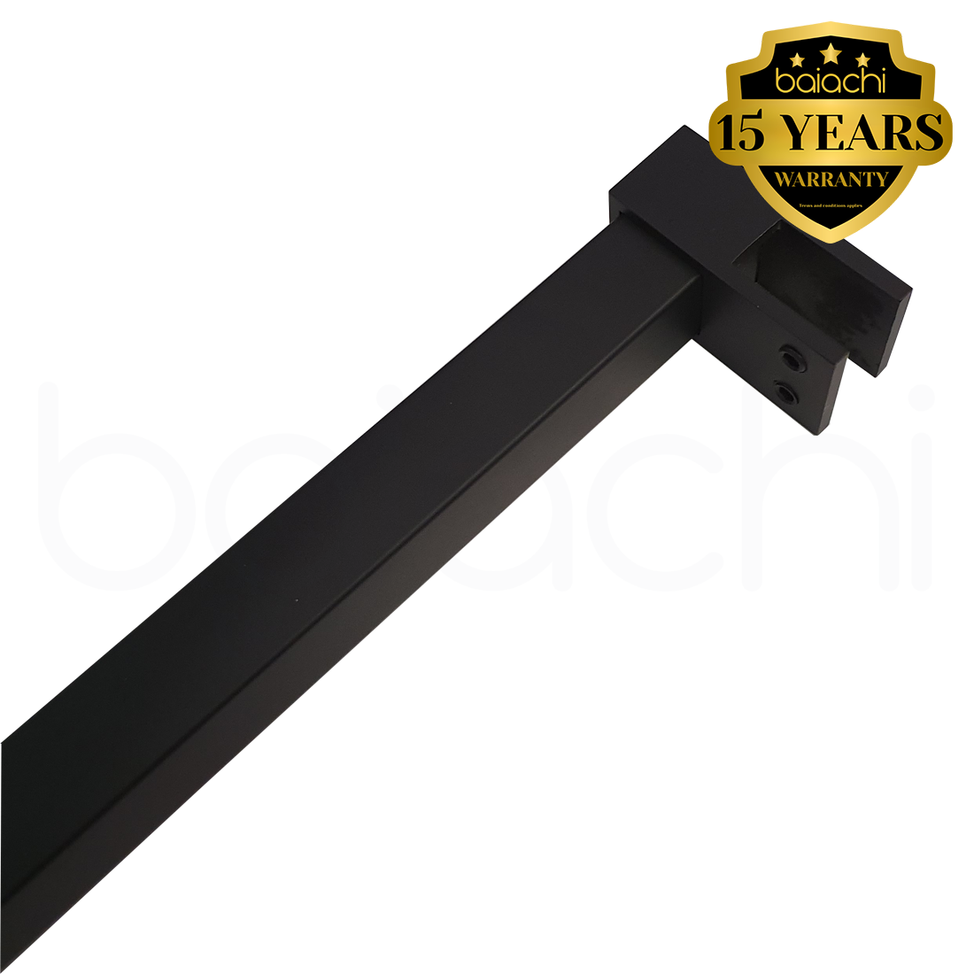 Shower Screen Glass Panel Stabiliser Support Bar Black Adjustable Up To ...