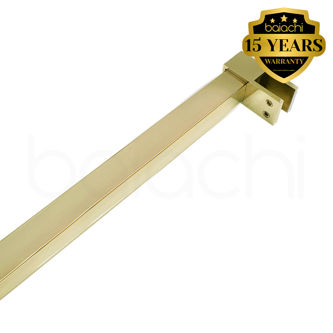 Shower Screen Glass Panel Stabiliser Support Bar Brushed Gold ...