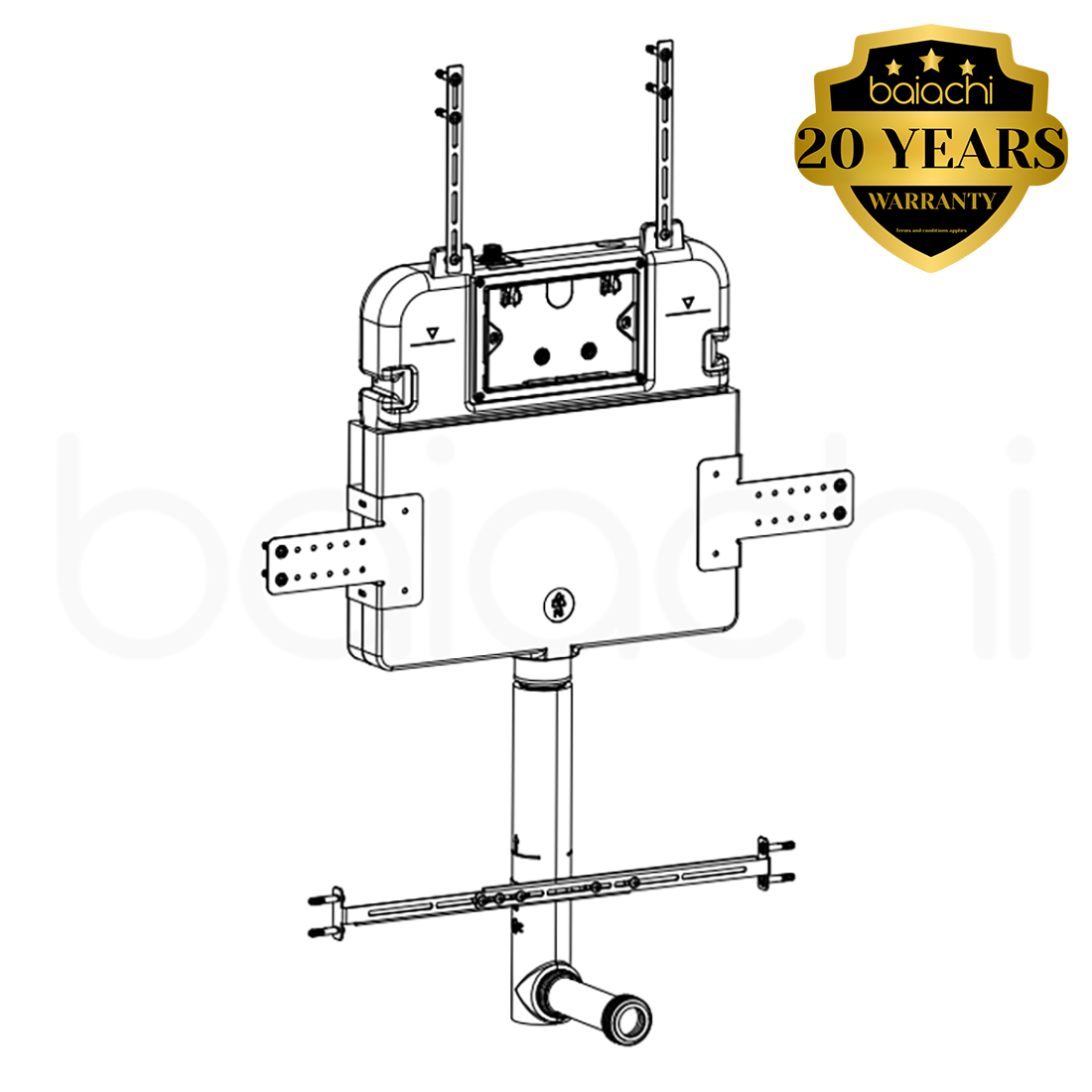 Baiachi R&T In-Wall Cistern Stud Fixing Brackets G3003