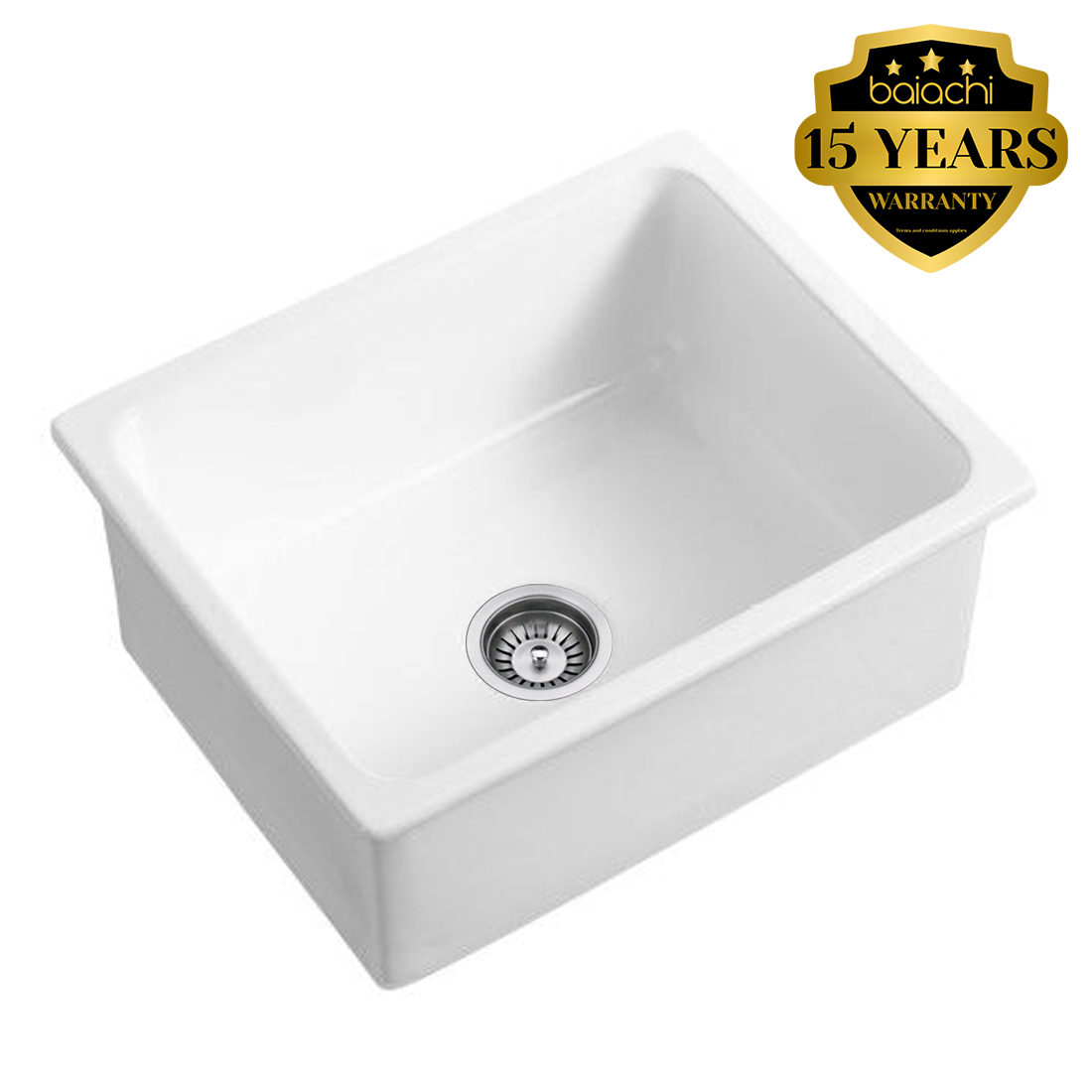 Baiachi 600X470X254mm Butler Farmhouse Kitchen Laundry Ceramic Sink