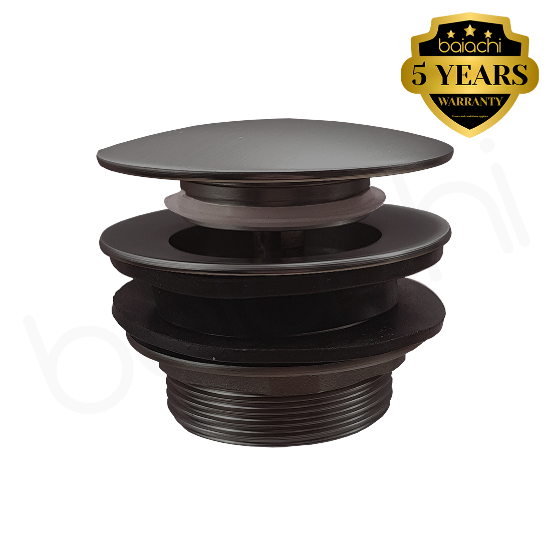 Baiachi dome Pop Up Bath Waste Gun Metal