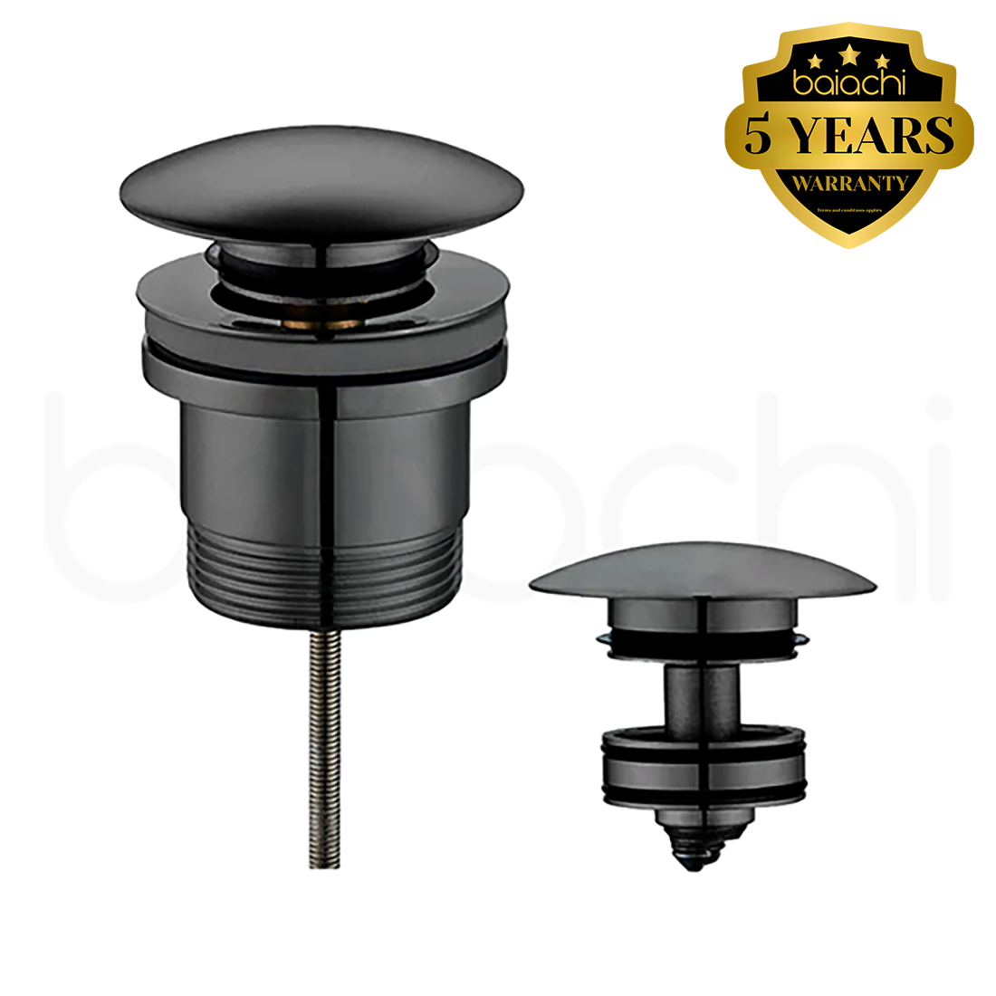 Dome Pop Up Waste Universal 40mm Gun Metal