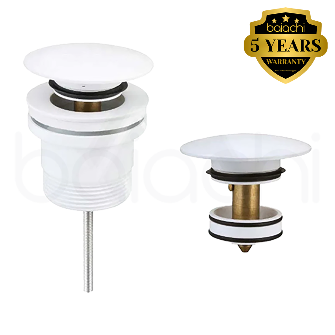 Dome Pop Up Waste Universal 40mm Matte White