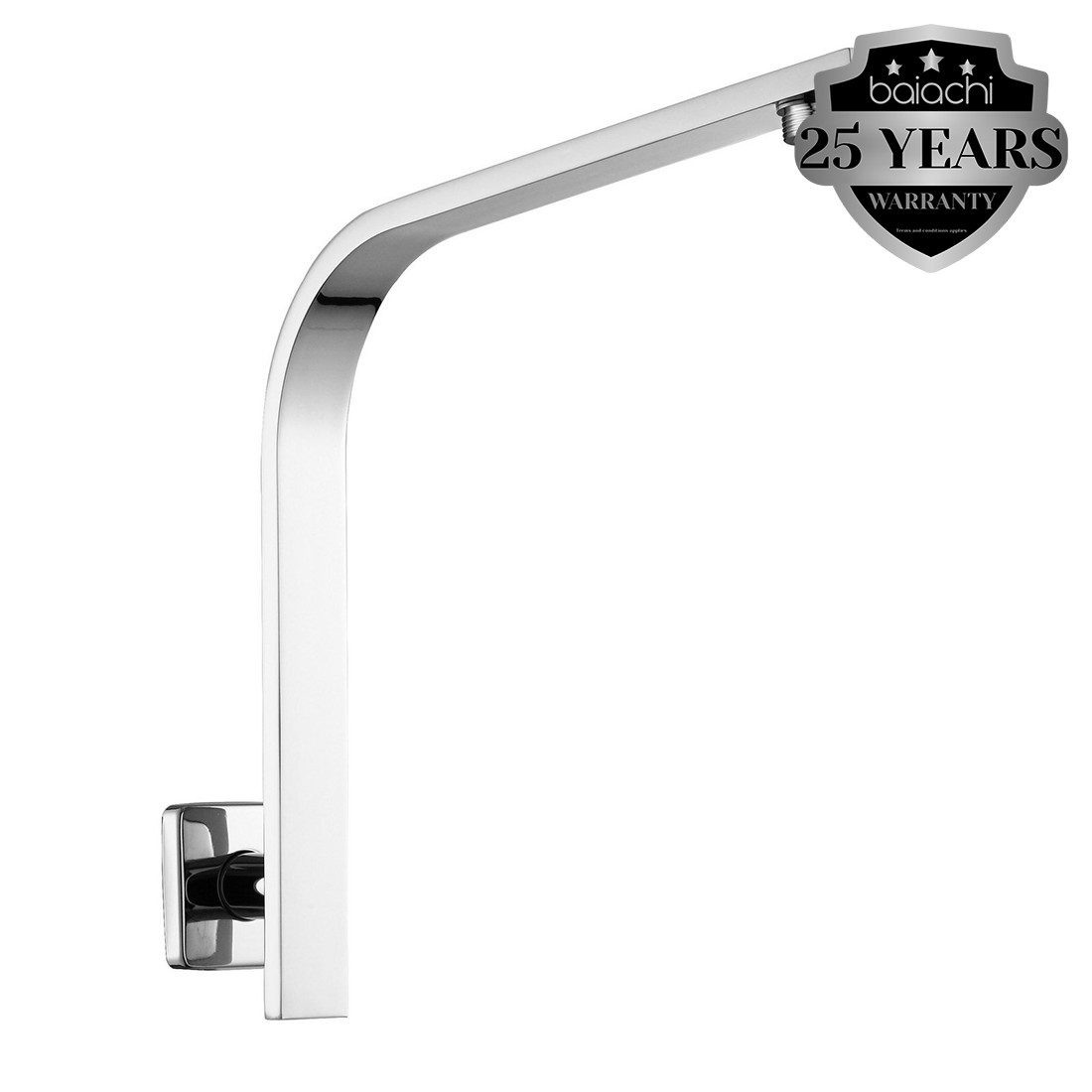 Mackenzie Square High Rise Wall Shower Arm Chrome
