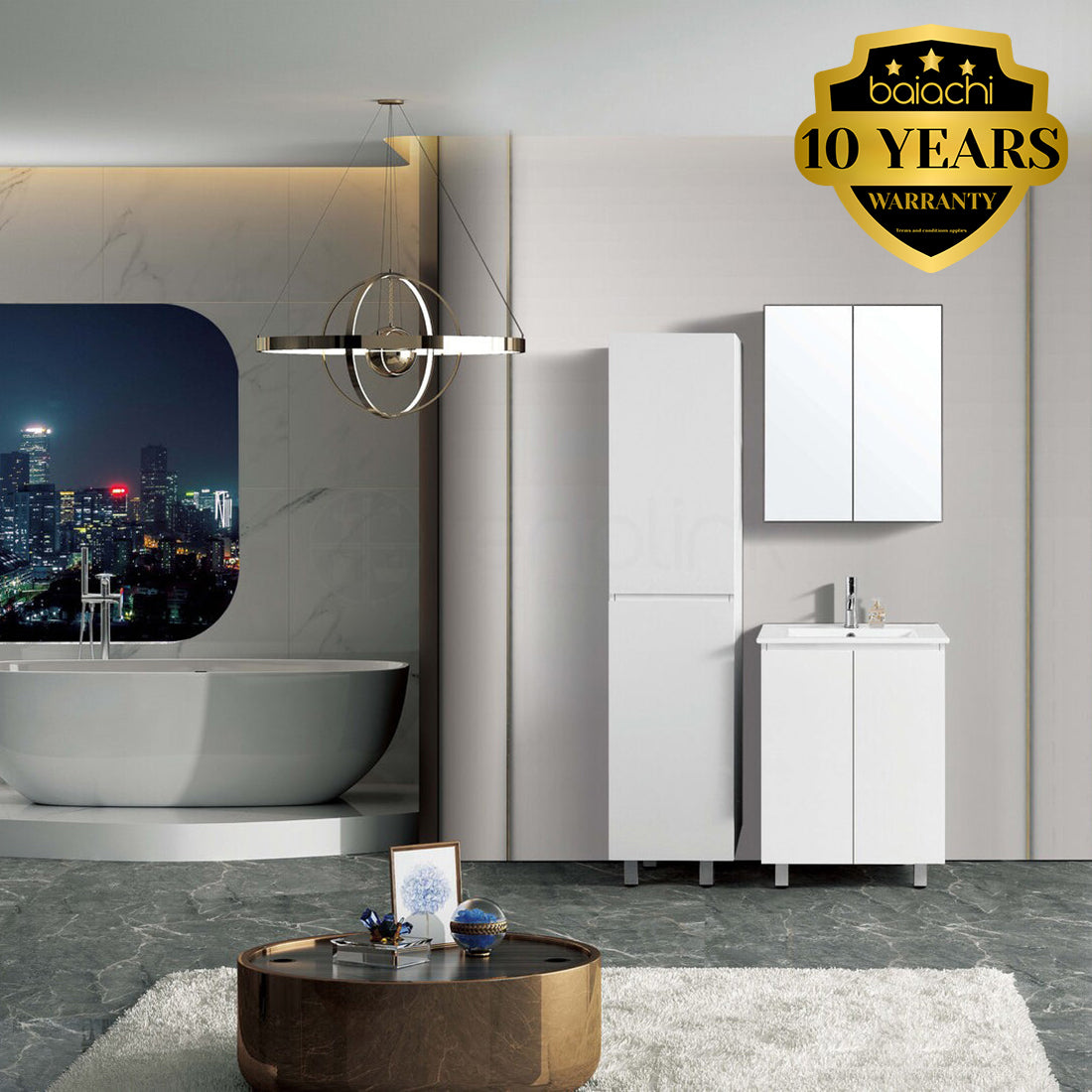 Ivana 600mm PVC Water Proof Bathroom Vanity Cabinet