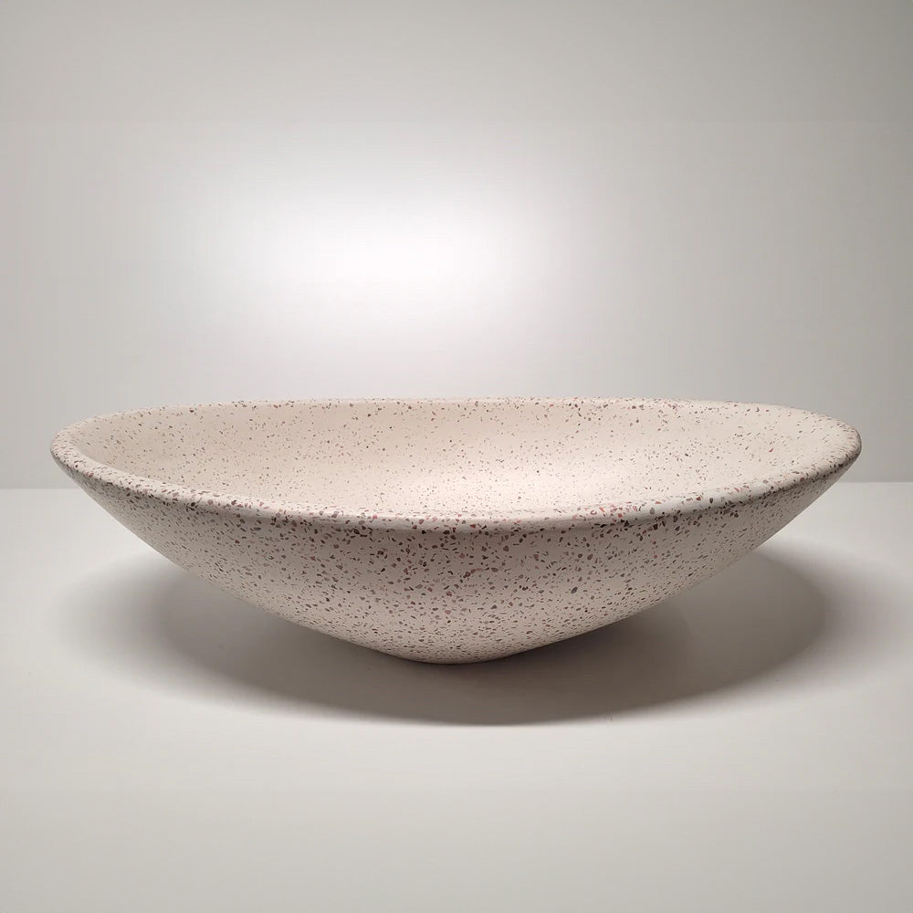 Spring Hill Designs Serica Teardrop Above Counter Concrete Basin White ...