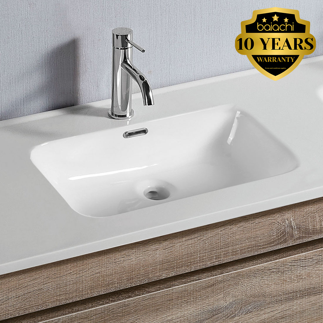 Vellena 1200mm PVC Water Proof Wash White Wall Hung Bathroom Vanity ...