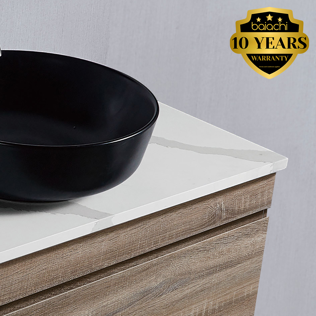 Vellena 750mm PVC Water Proof Prime Oak Wall Hung Bathroom Vanity ...